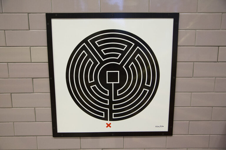 Labyrinth Artworks by Mark Wallinger - Produced by Links Signs