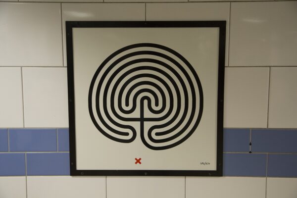 Labyrinth Artworks by Mark Wallinger - Produced by Links Signs