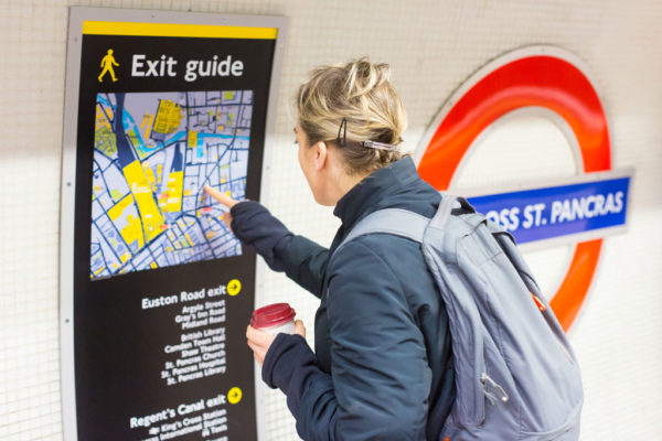 Wayfinding Signs by Links Signs on the London Underground