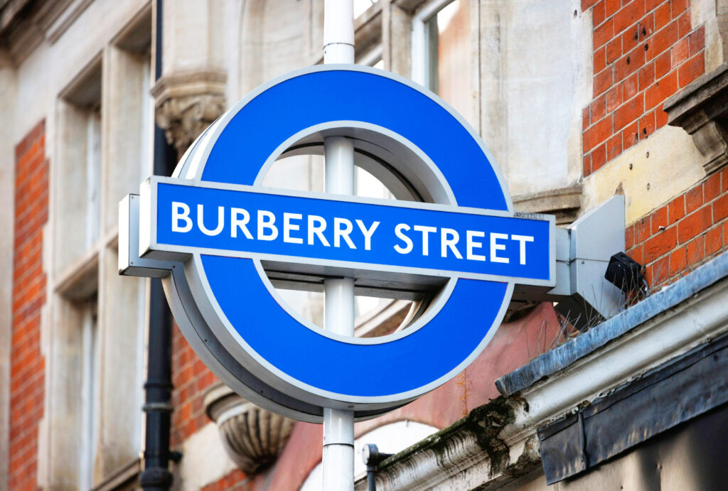 Bond Street Becomes Burberry Street - Links Signs