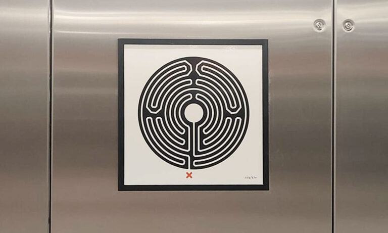 Labyrinth Artworks by Mark Wallinger - Produced by Links Signs
